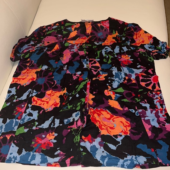 Thakoon | Tops | Colorful Swoop Neck Blouse | Poshmark